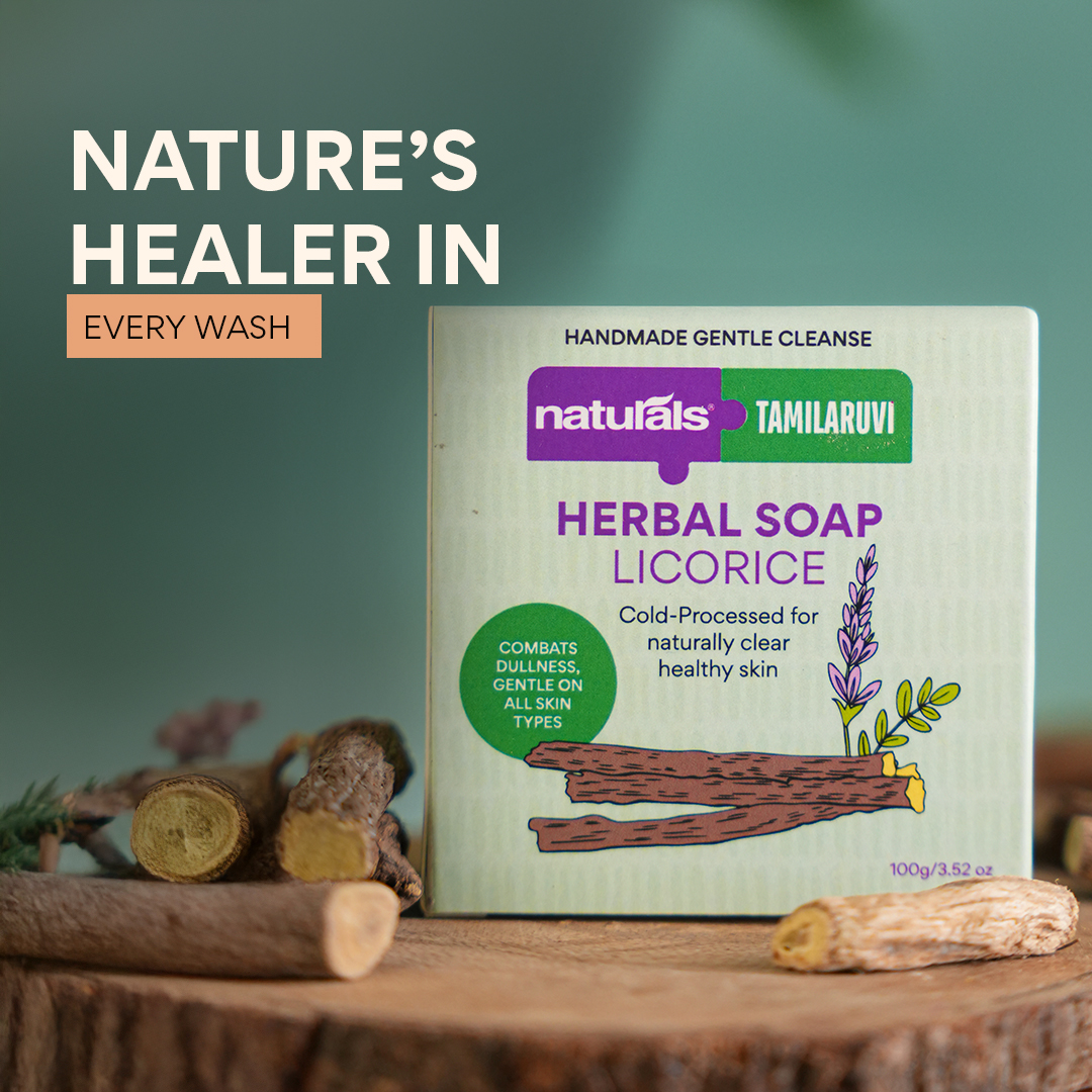 Athimathuram Licorice Soap – Herbal Skin Brightening Soap